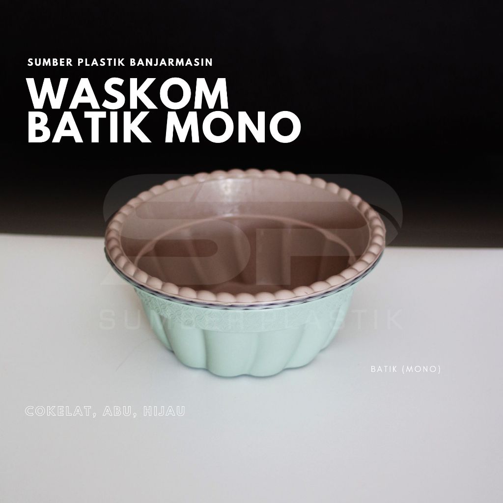 Dm WS Batik 12 Mono Round Washbasin Color Motif Multi-Purpose Washing ...
