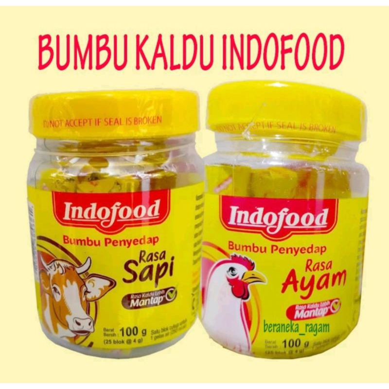 Indofood Chicken/Beef Broth Seasoning 100gr (25 Blocks) | Shopee Malaysia