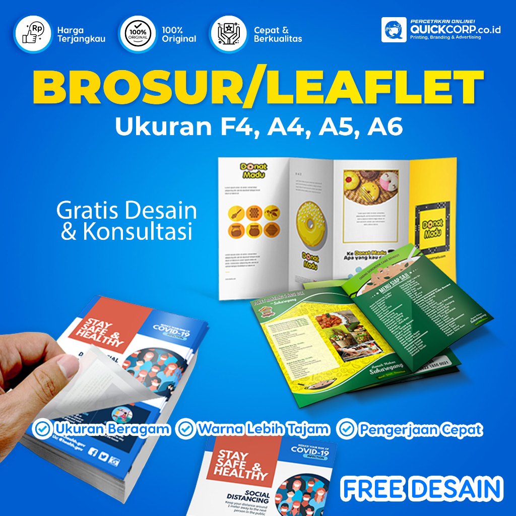 Print Brochures of Various Sizes, Leaflets, Flayer (Free Design ...
