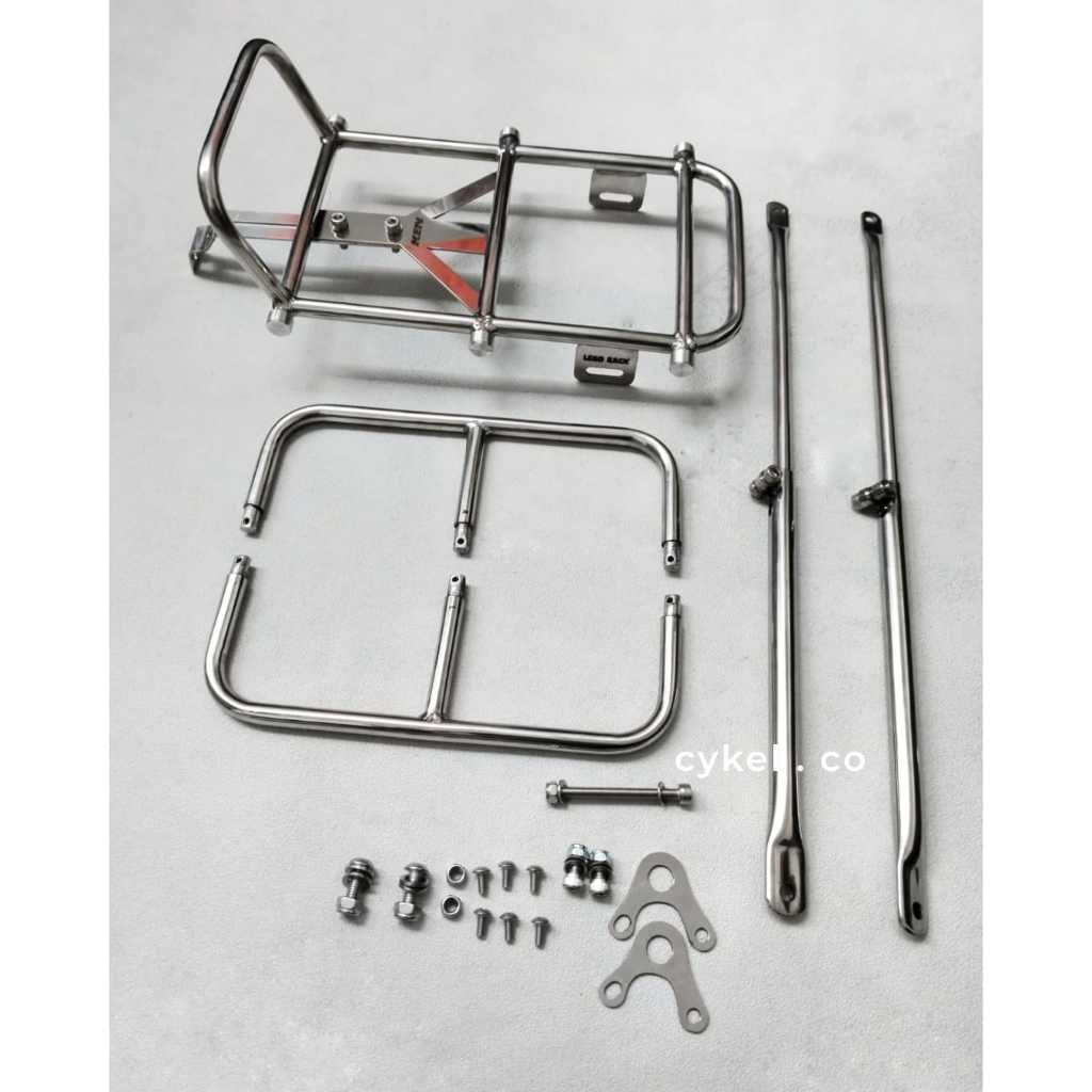 Ken lego front carrier bike rack silver chrome front bike silver chrome ...