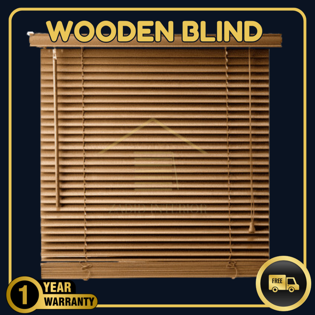 KAYU Wooden Blind Wooden Curtains - Horizontal Venetian Blind Wood ...