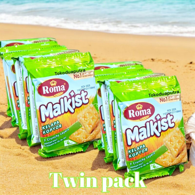 Roma Malkist coconut kopyor Sachet 2 Renceng (Twin pack) | Shopee Malaysia