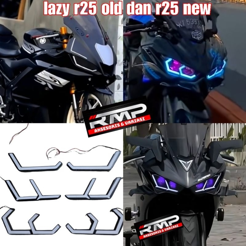 Lazy EYE LAMP YAMAHA R25 NEW AND R25 OLD MODEL HEXAGON BMW AND ...