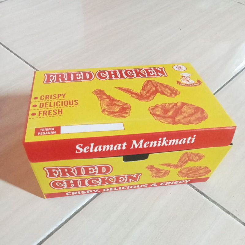 @50pcs Full color laminated fried chicken boxes / boxes, size m ...