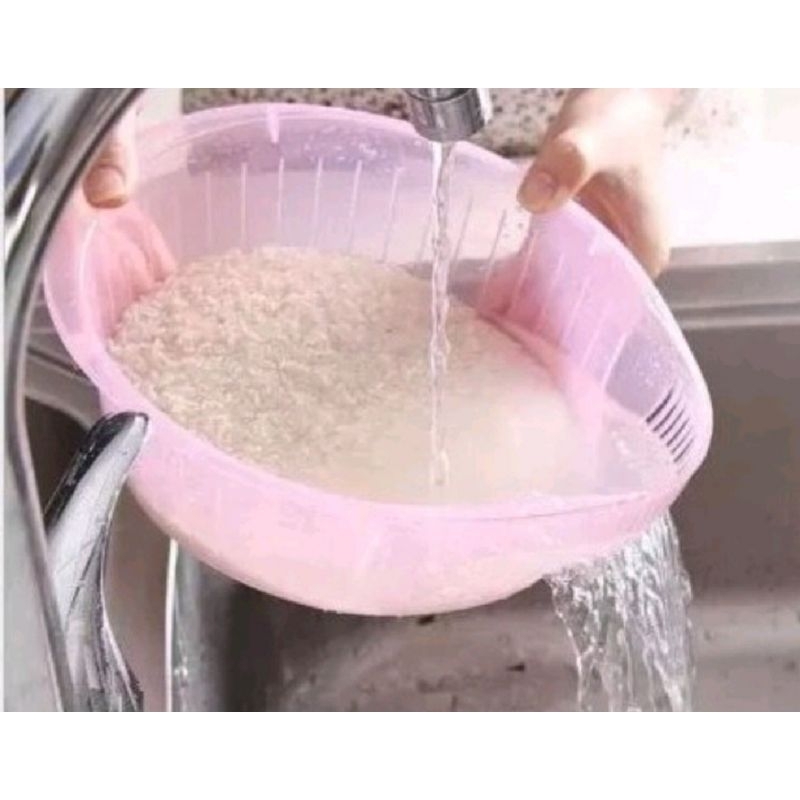 Multi-purpose Plastic Basin for Washing Rice, Vegetables, Fruit | Rice ...