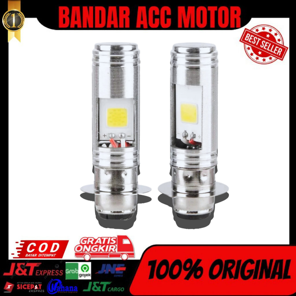 MATA PUTIH Front MAIN LED LIGHTS 2 EYE LEDS H6 LASER DUCK MOTORCYCLES AND MATIC AC DC SOCKET H6 ...