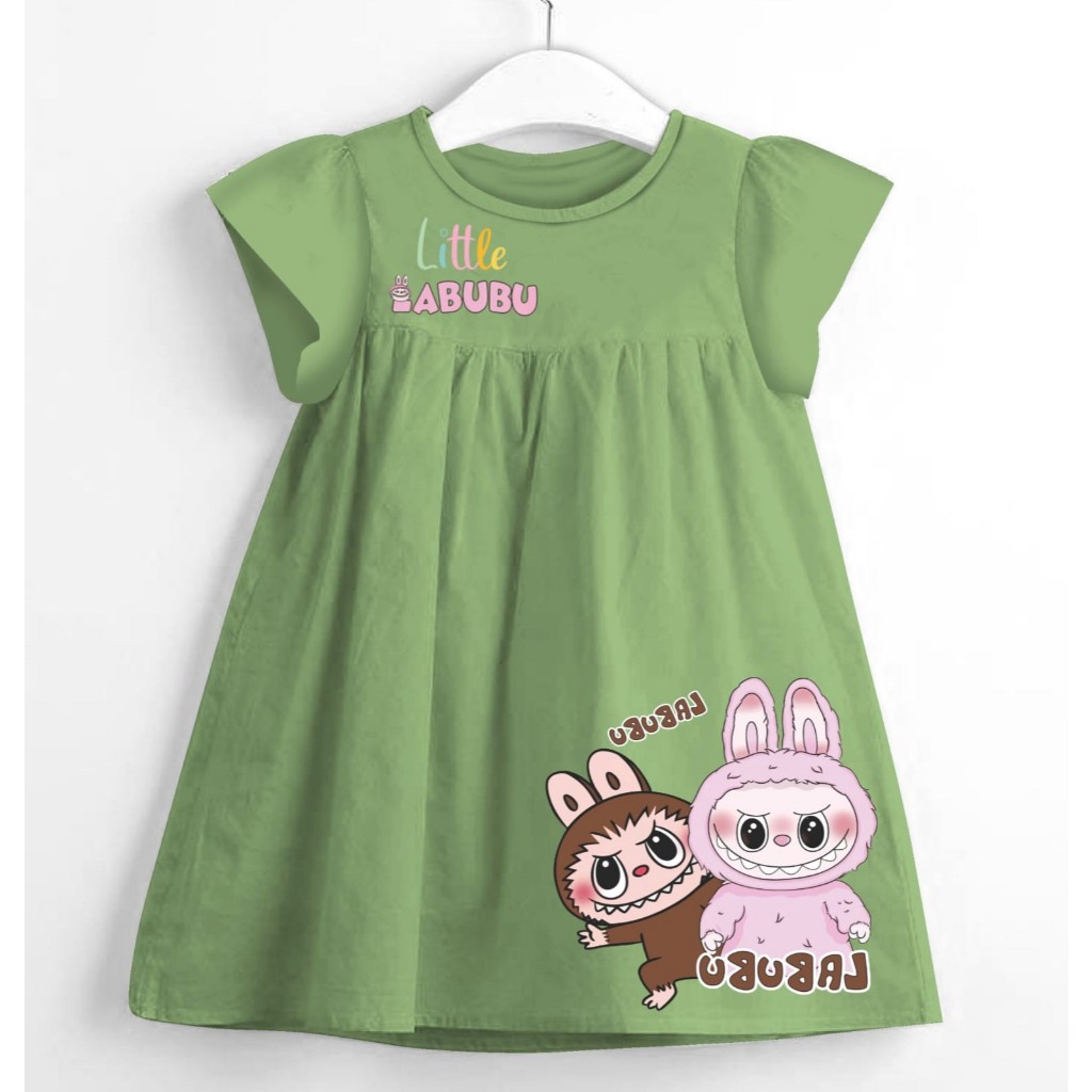 LITTLE LABUBU girls' DRESS ready... | Shopee Malaysia