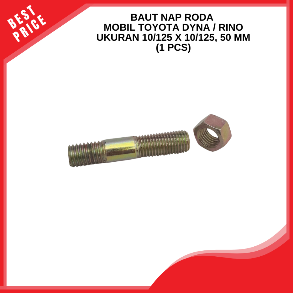 Toyota DYNA DINO Wheel Nap Bolt Size 10/125 x 10 125 Yellow Color ...