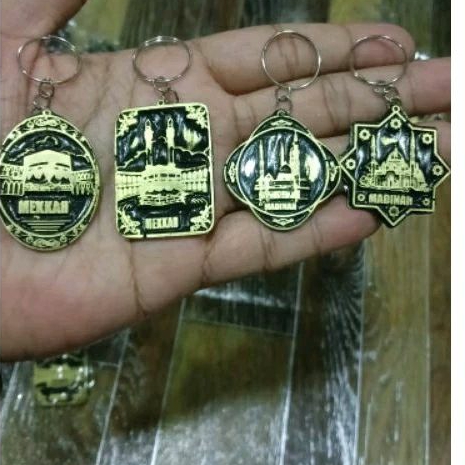 GANTUNGAN (300pcs) Luxury Resin madinah makkah Kaaba key chain ...