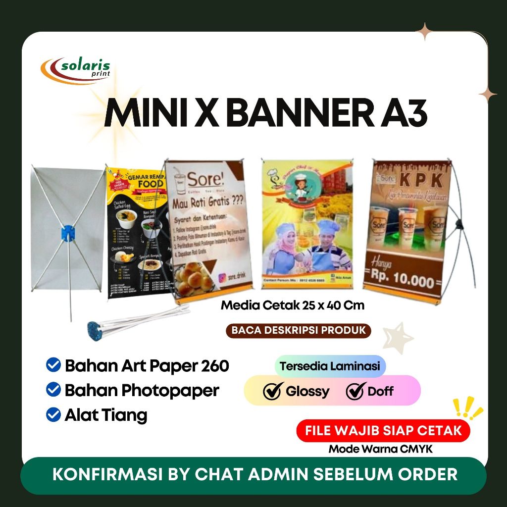 Mini X BANNER A3 | Mini X BANNER | Mini BANNER | Shopee Malaysia