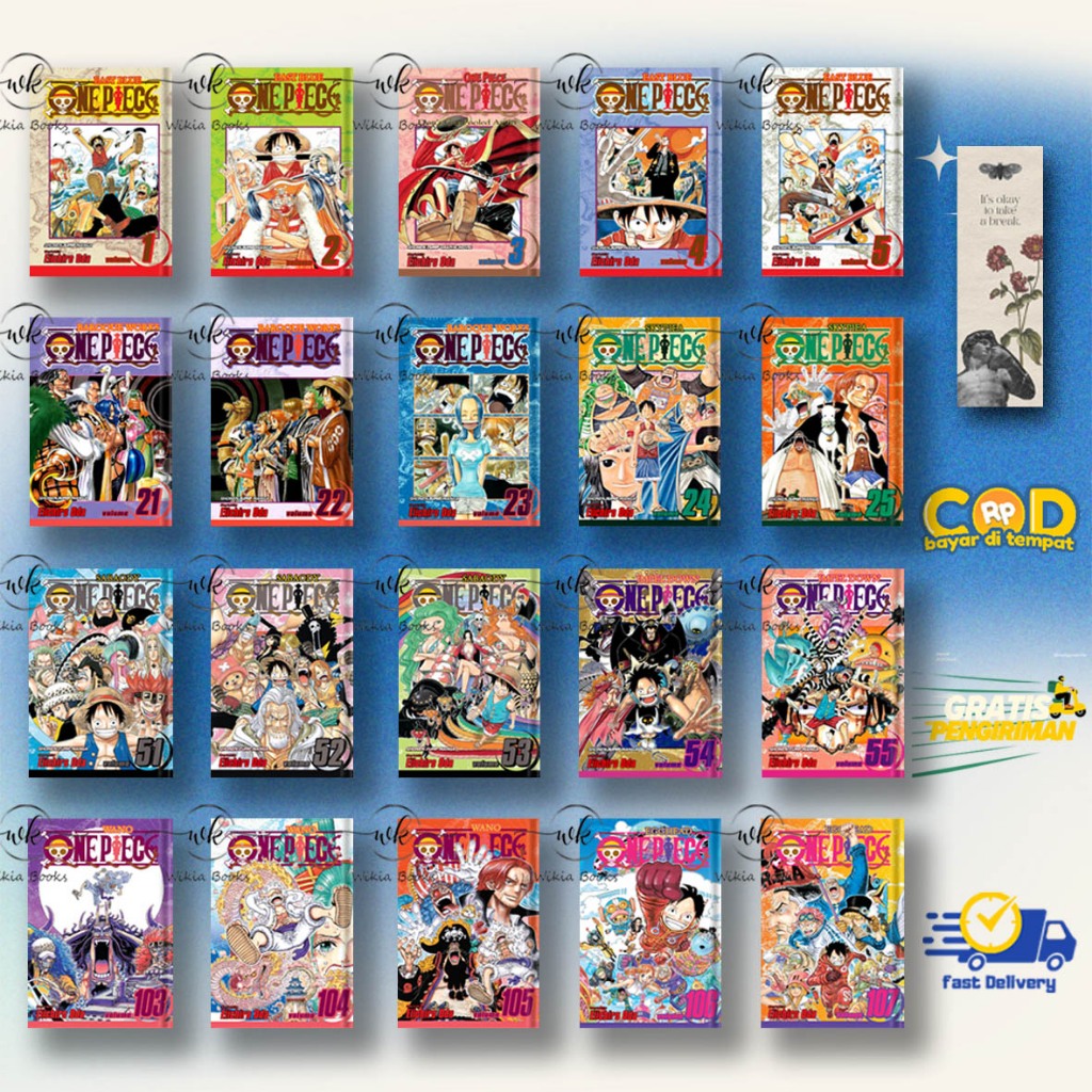 Manga One Piece Vol. 51-100 by Eiichiro Oda (English & Indonesian ...