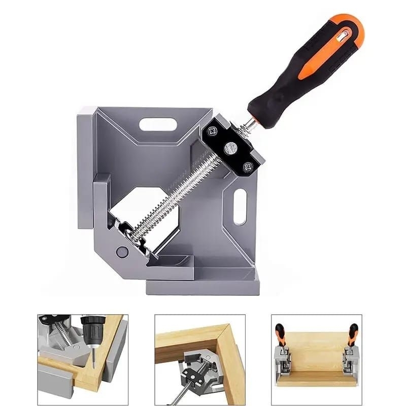 SIKU KAYU Right corner clamp wooden swing jaw corner clamp | Shopee ...