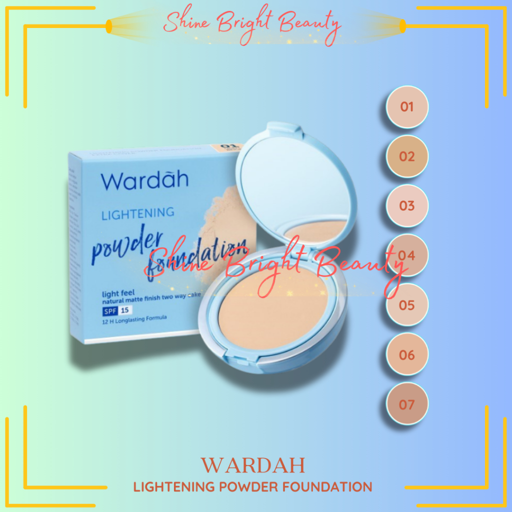 Shine Wardah Lightening Powder Foundation Light Feel 12 g - Medium ...