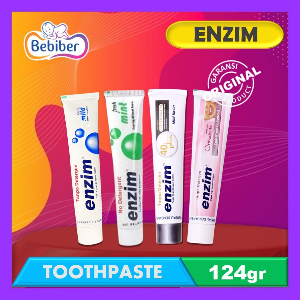 Enzyme Toothpaste 124gr - Sensitive Toothpaste Fresh Mint - Mild - 40 ...