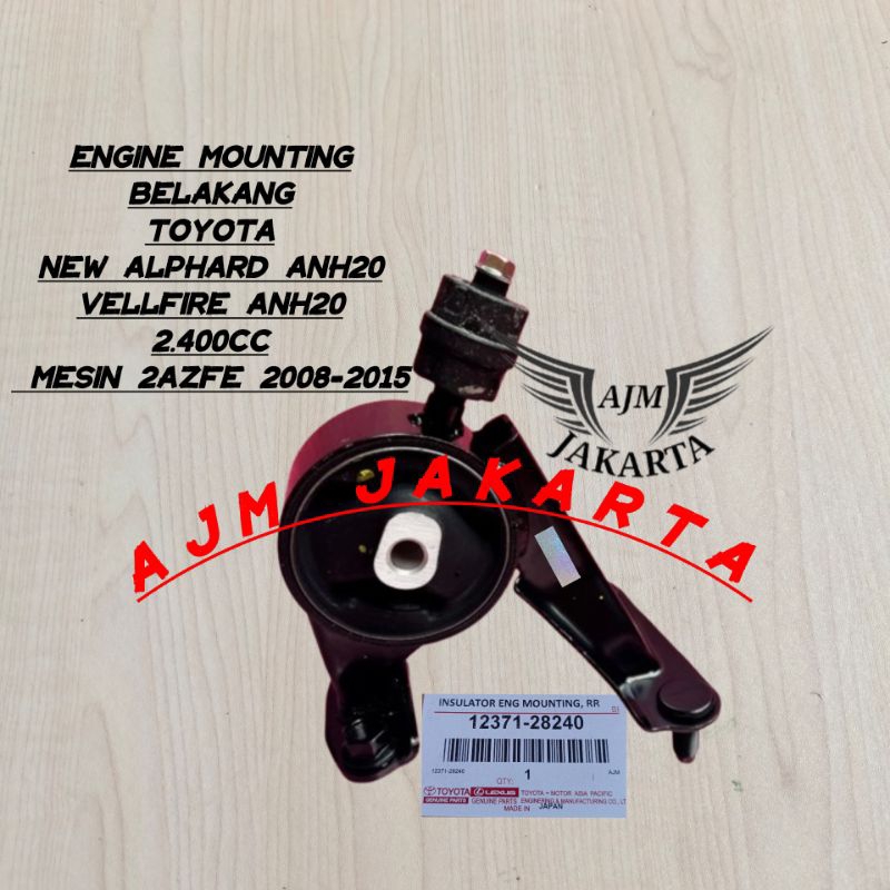 Rear Engine mounting for Toyota New Alphard 2.400cc Vellfire ANH20 2 ...