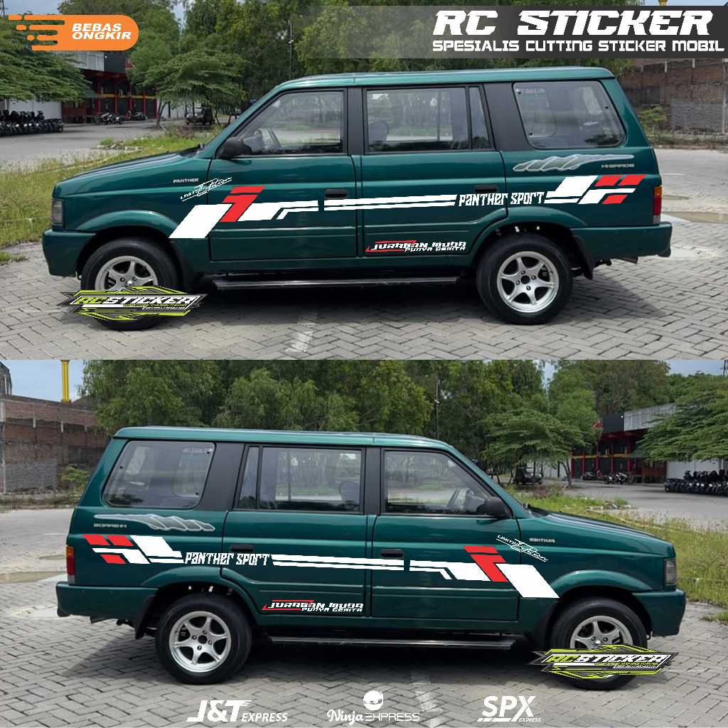 Panther car sticker cutting side body sticker for the latest panther ...