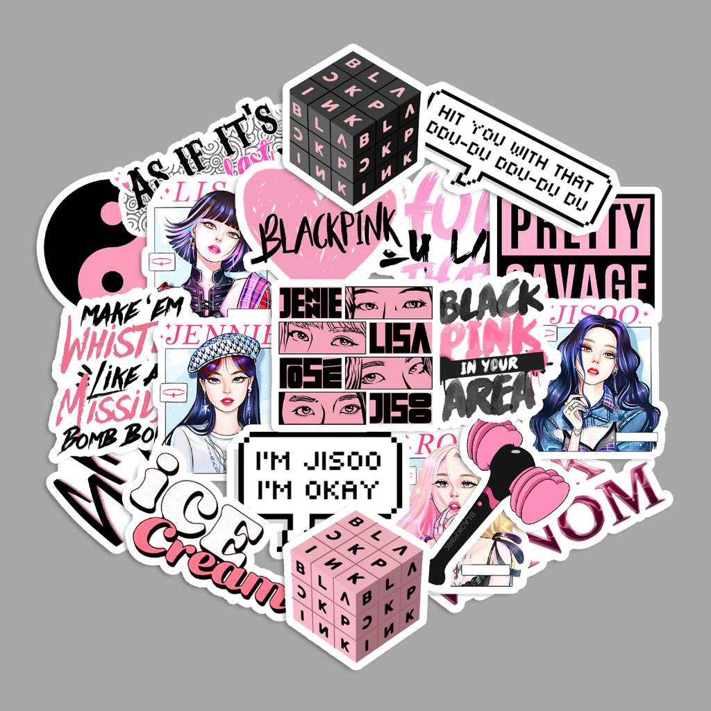 Sticker PACK - BLACKPINK | Suitcase STICKER TUMBLER STICKER HELMET ...