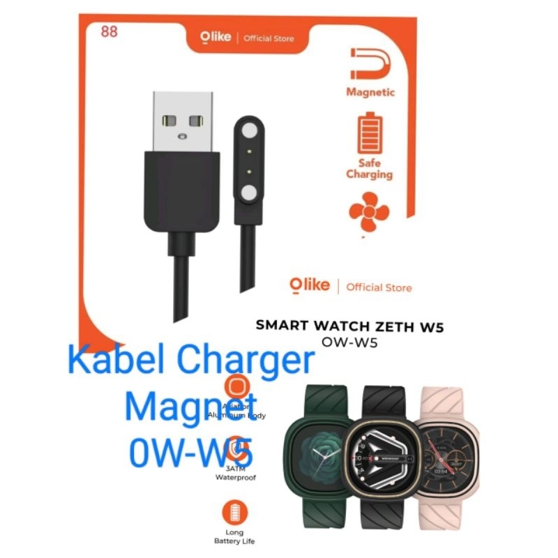Olike Zeth W5 OW-W5 Smart Watch Charger Cable Smartwatch Olike OW-W5 ...