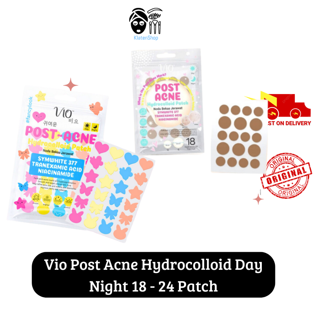 Vio Post Acne Hydrocolloid Day Night 18 - 24 Patches | Shopee Malaysia