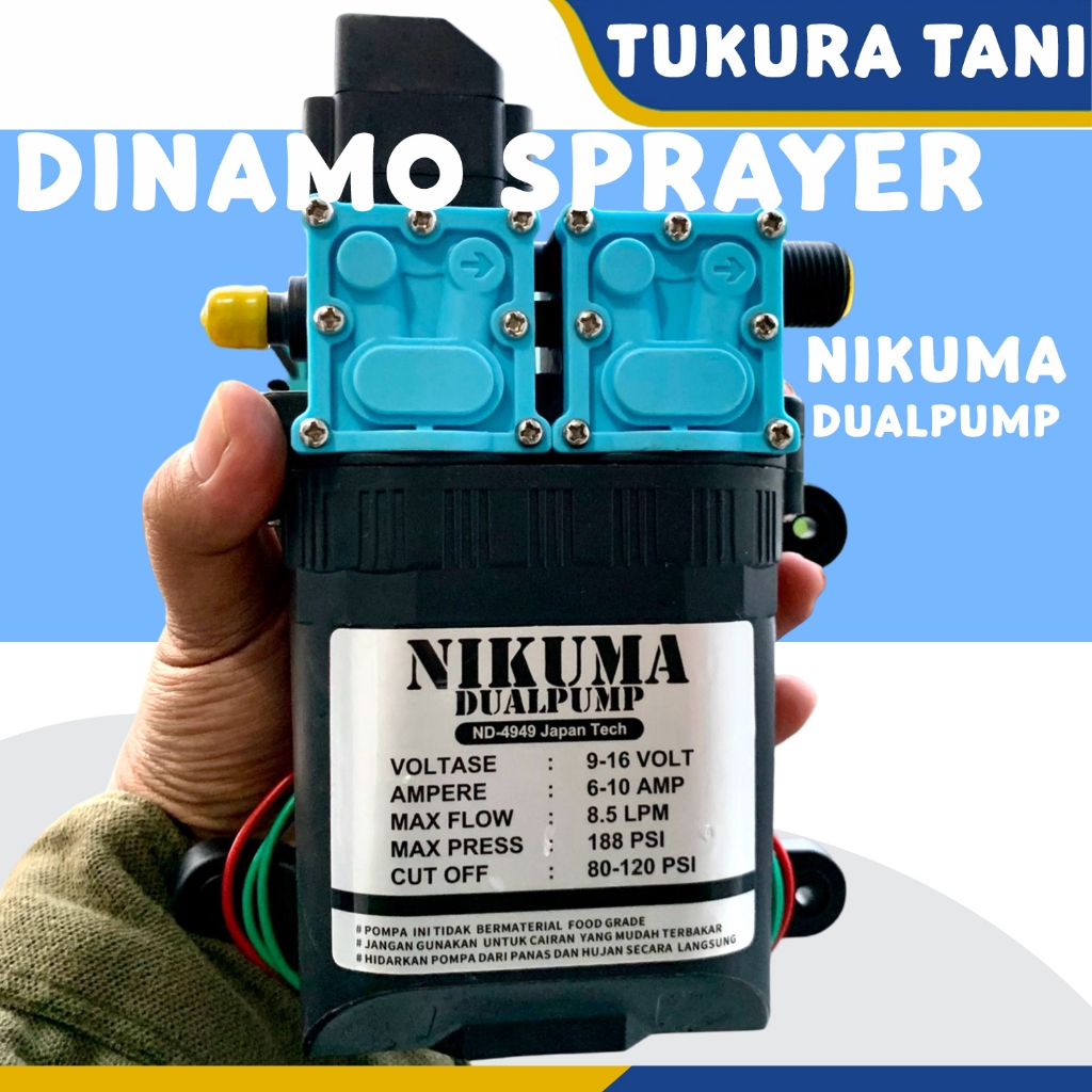 Dynamo PUMP DC DUALPUMP - NIKUMA 180 PSI ORIGINAL | Shopee Malaysia