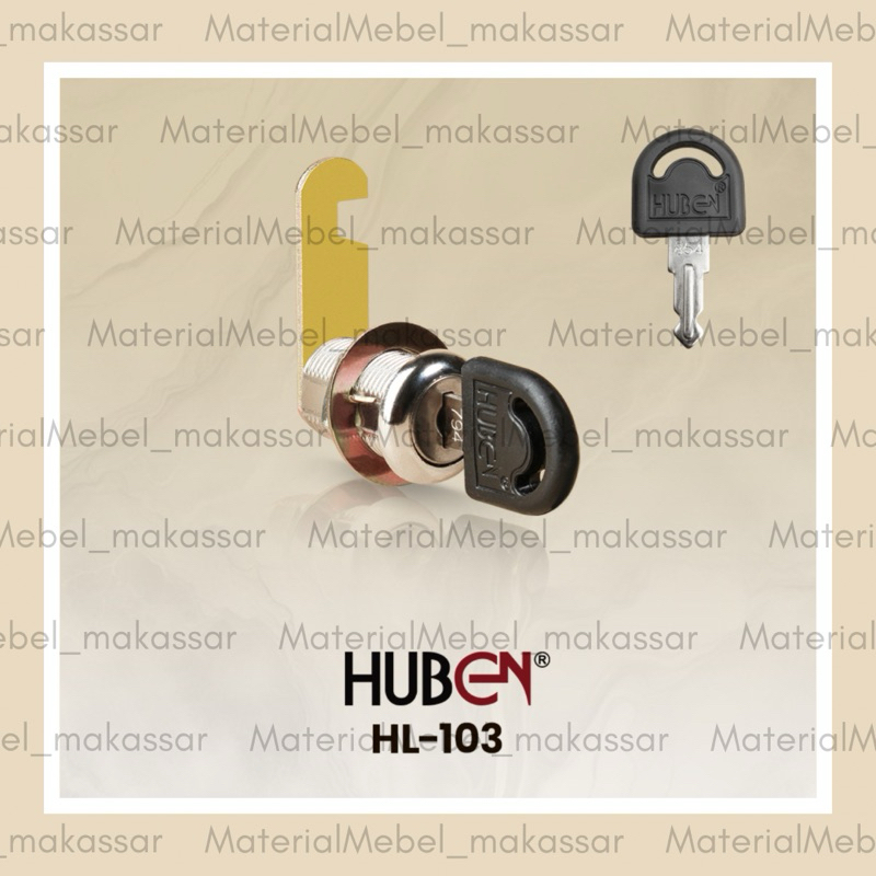 Huben HOOK DRAWER LOCK HUBEN CAMLOCK LOCK CLOSET HL 103 30 MM | Shopee ...