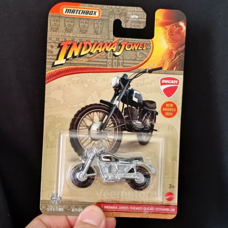 Die Cast 1:64 Ducati Scrambler [Matchbox] Indiana Jones Themed | Shopee ...