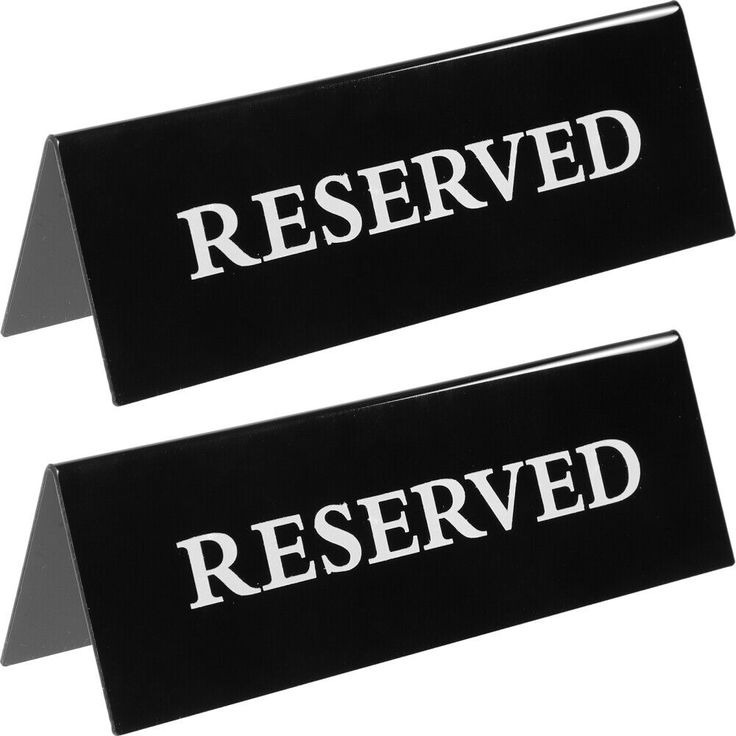 Reserved Table Sign Table Sign UV Print Acrylic Bend | Shopee Malaysia