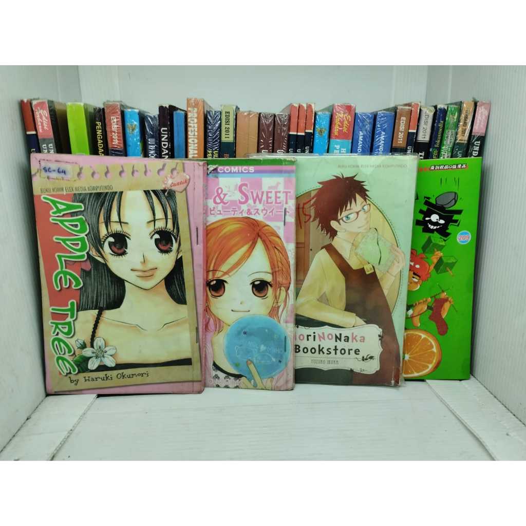Mixed COMICS: APPLE TREE, BEAUTY AND SWEET, MORINAKA BOOKSTORE, BOJ ON LINE NO. 209, THE LEGEND ...
