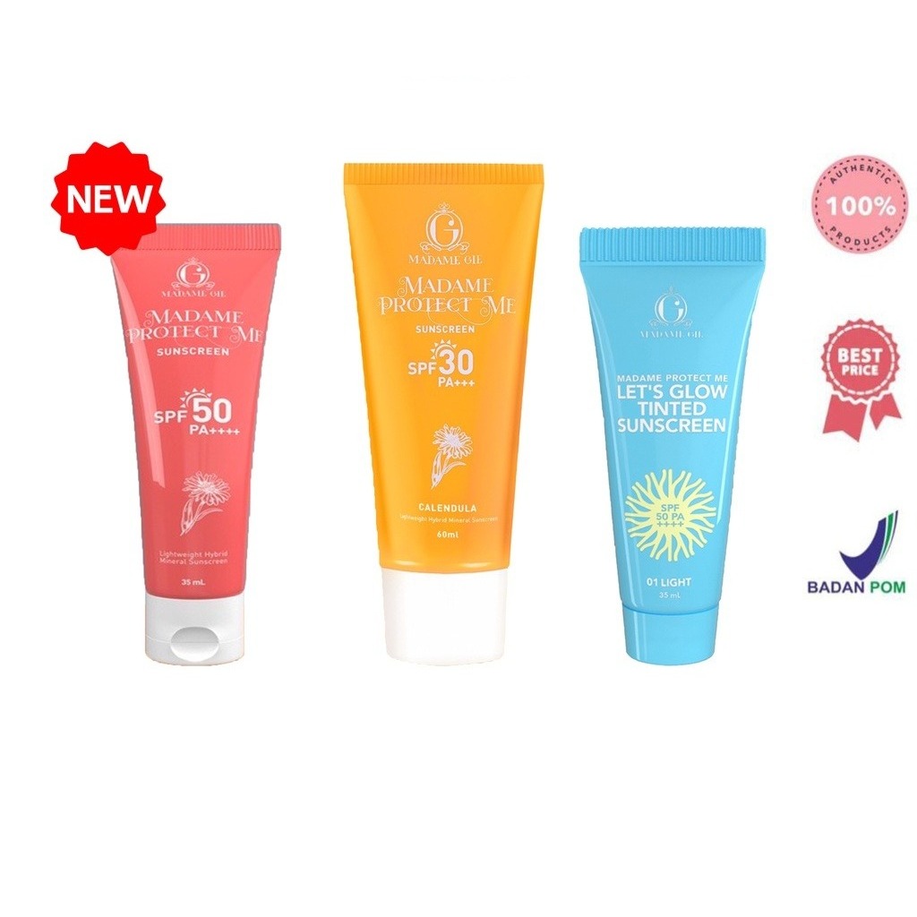 Madame GIE Madame Protect Me Sunscreen SPF 30 PA +++ 60g / SPF 50 PA ++++ 35g | Let's Glow ...