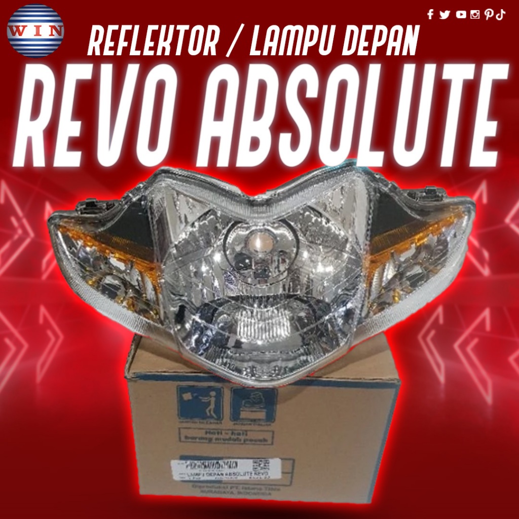 Reflector HEADLIGHT REFLECTOR WIN REVO ABSOLUTE REVO 110 REVO FIT OLD ...