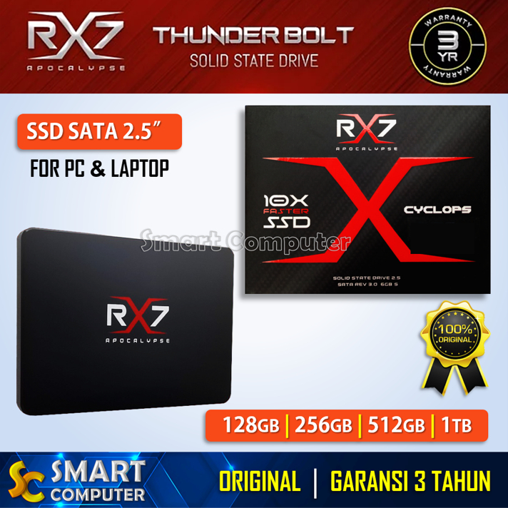 Ssd RX7 128GB / 256GB / 512GB / 1TB SOLID STATE DRIVE SATA 3 - 100% NEW ...