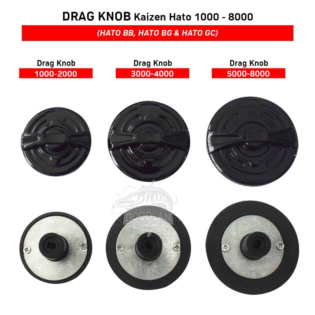 Spare Part Drag Knob Reel Kaizen Hato BB BG GC 1000 to 8000 Fishing Dodolan | Shopee Malaysia