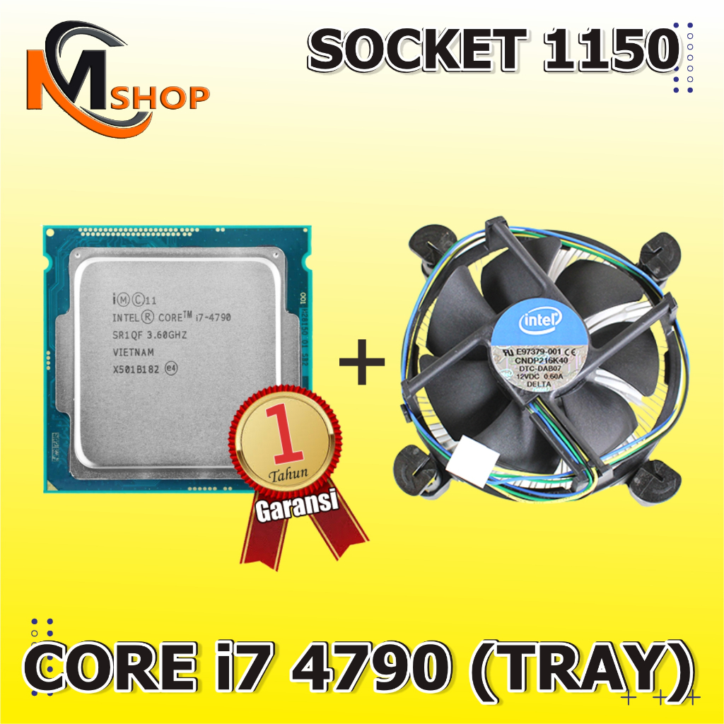 Processor Intel Core i7 4790 Socket 1150 Haswell + Fan Intel | Shopee ...