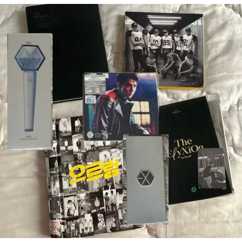 [EXO] - Exo ALBUM ONLY & LIGHSTICK VER2n3 OFFICIAL, EXO EYXION DVD (+PC ...