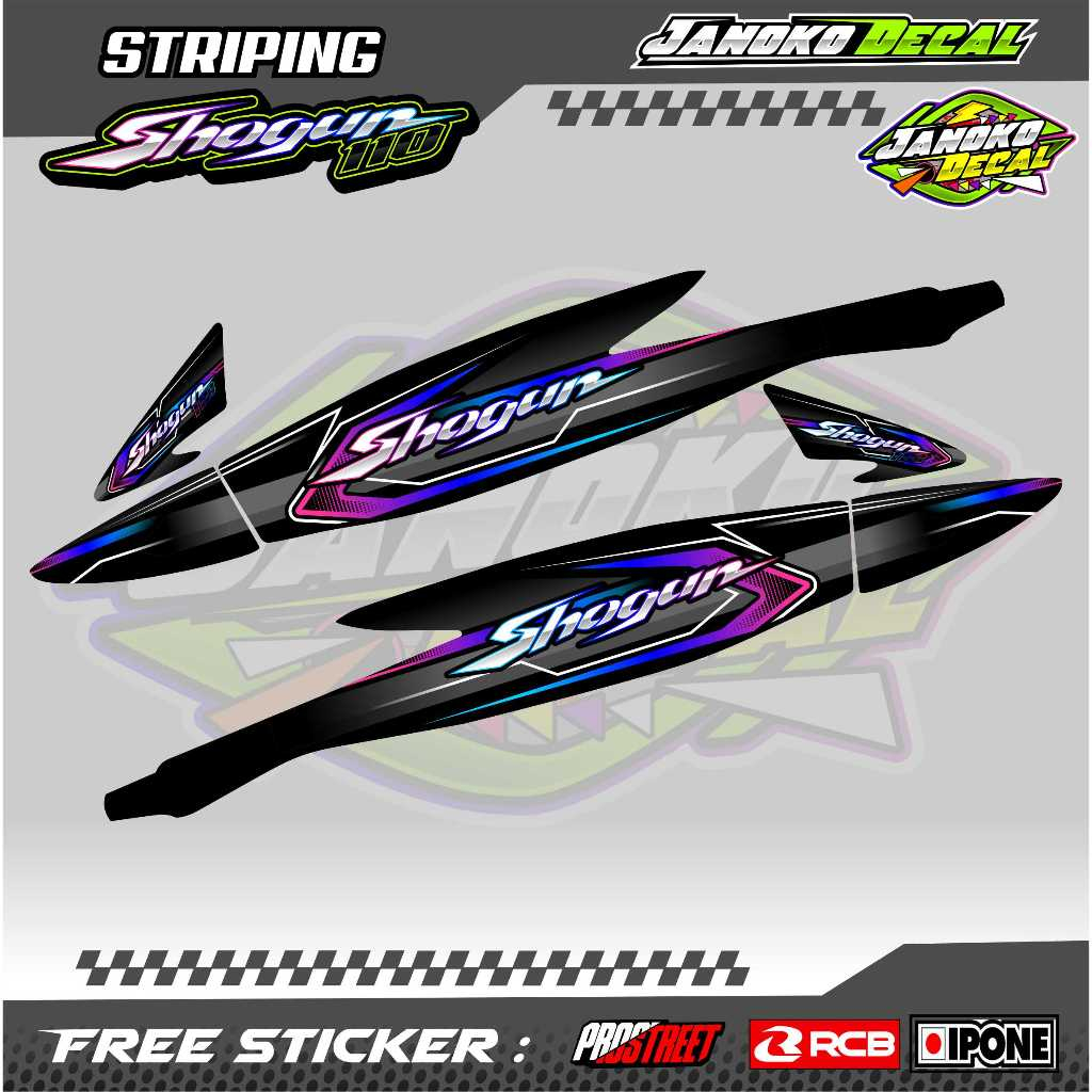 Suzuki SHOGUN R 110 VARIATION STRIPING / STICKER LIST OF SHOGUN R 110 ...