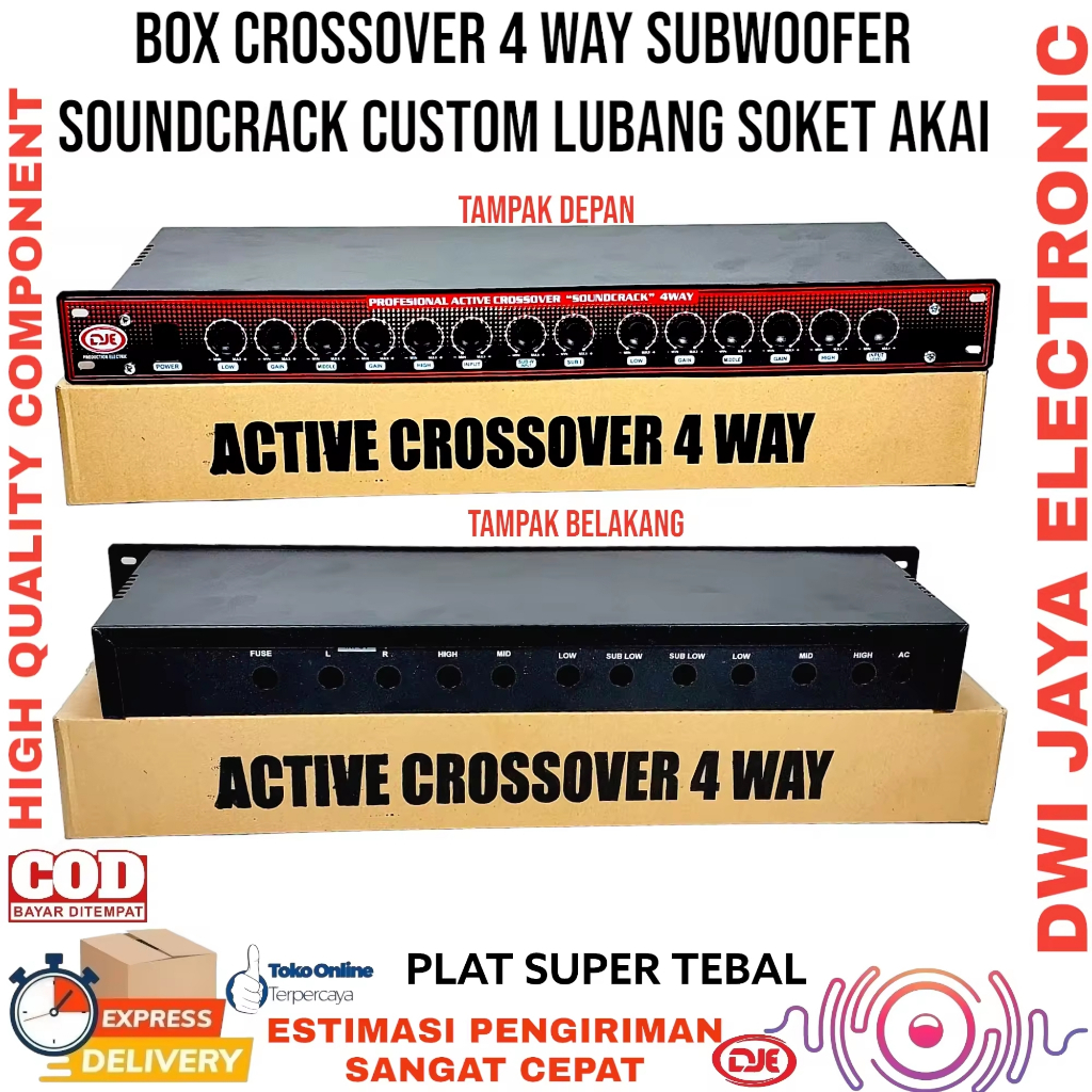 4 way AKTIVE CROSSOVER box COSTUM DJE 4 way active krosever box ...