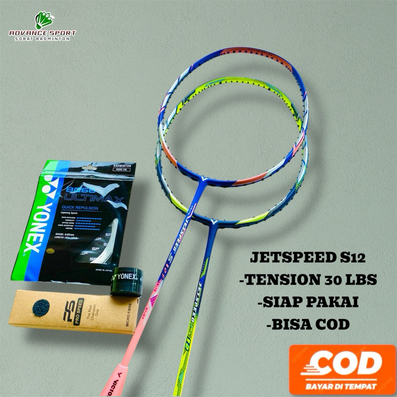 Victor JETSPEED S12 TENSION BADMINTON RACKET 30 LBS | Shopee Malaysia