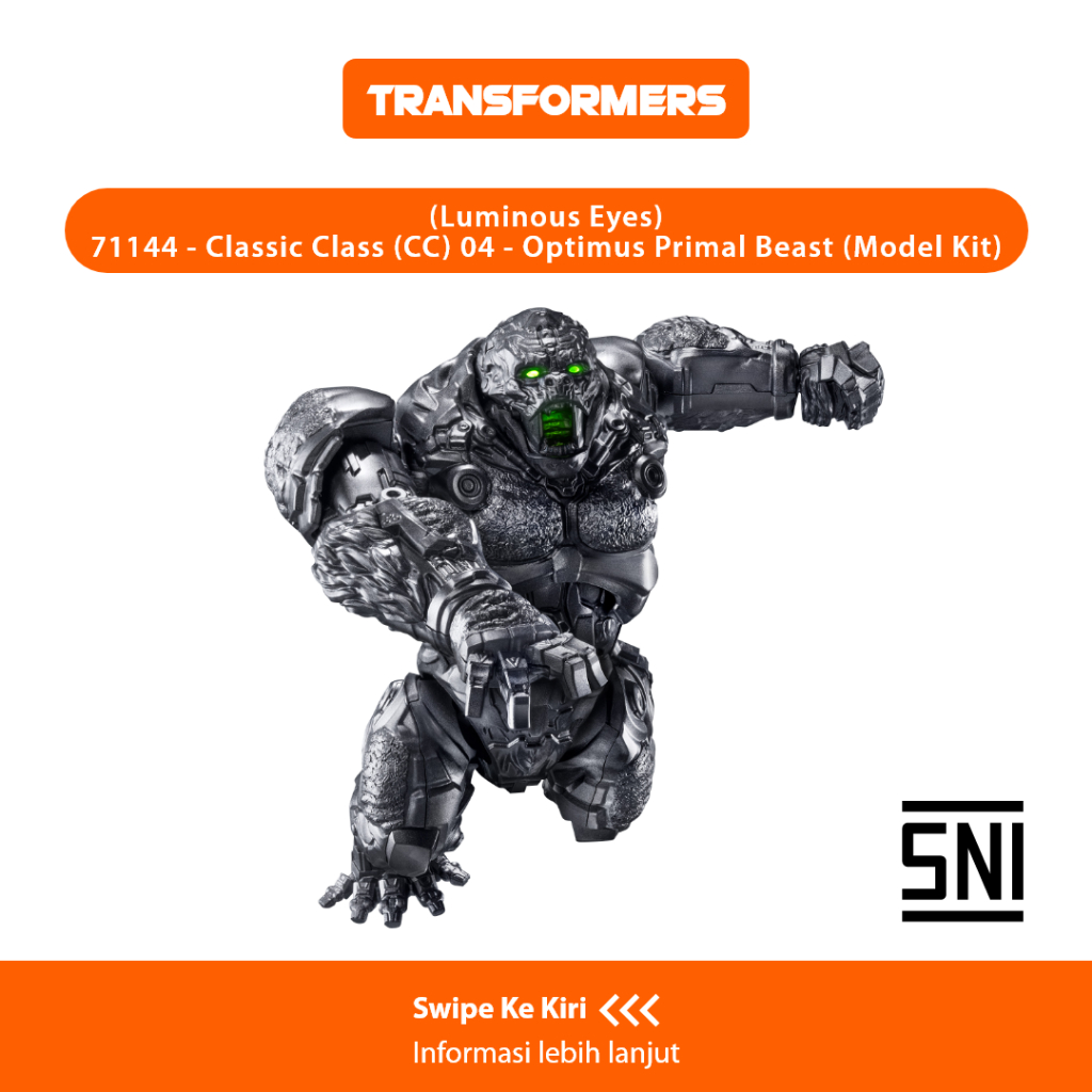 Blokees Transformers Optimus Primal Beast (Luminous Eyes & Chest) Model ...