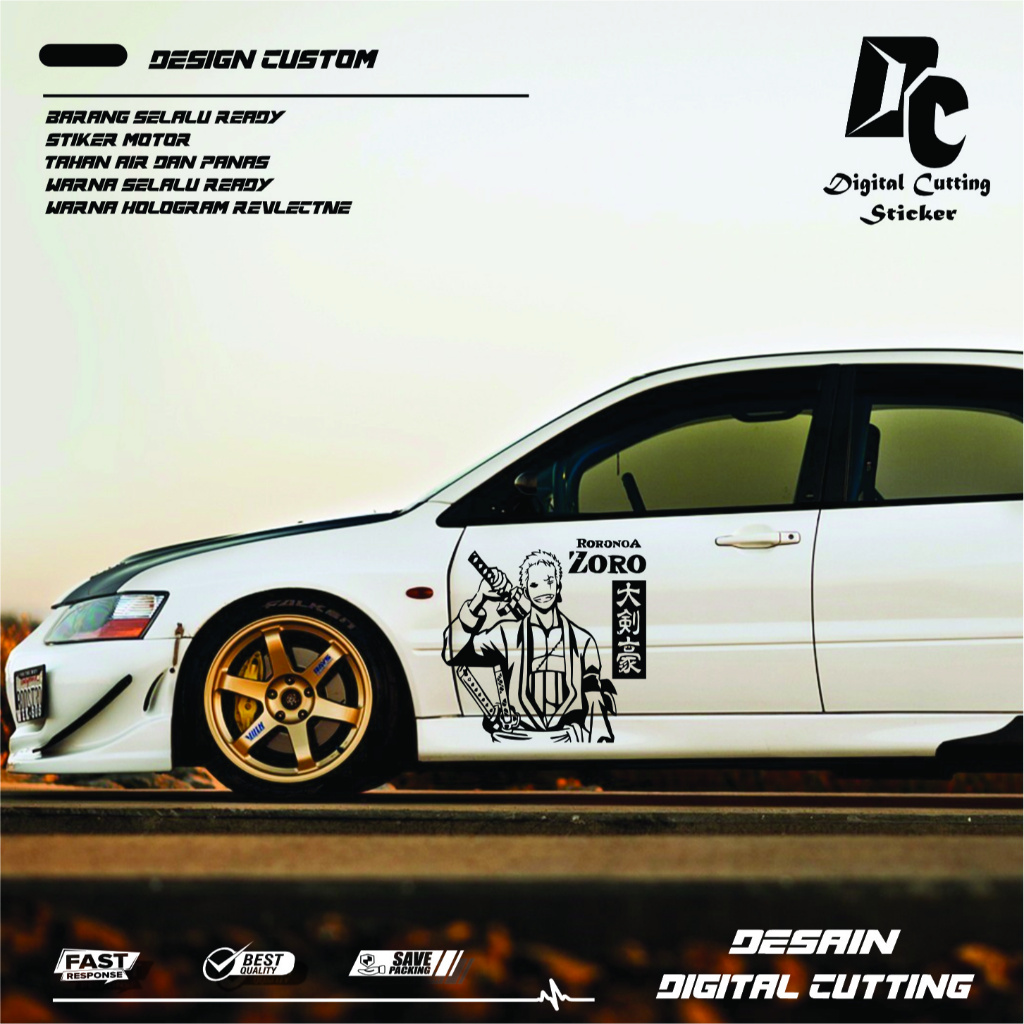 One piece sticker Roronoa zoro sticker anime zoro sticker one piece ...