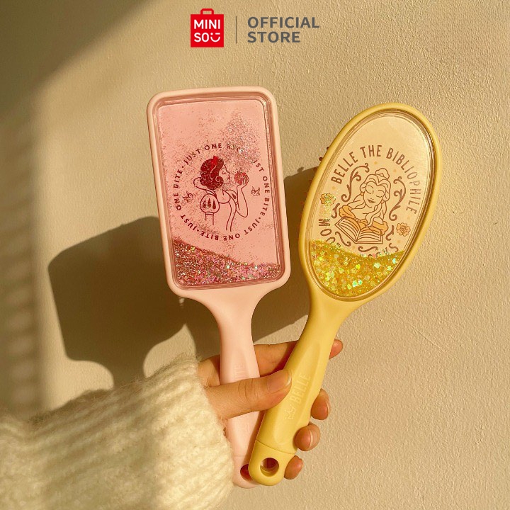 Miniso x Disney Princess Collection Massage Comb Glitter Massage Paddle ...