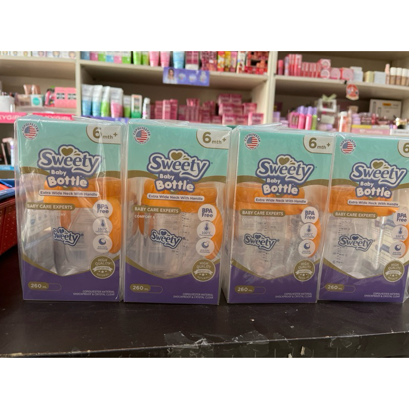 Sweety Extra Wide Neck Baby Drinking Bottle 260 ml | Shopee Malaysia