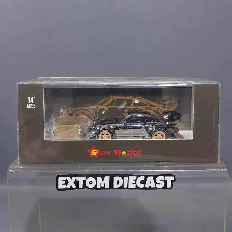 Star Model Porsche RWB 930 Stella Artois Black Chrome With Figures ...