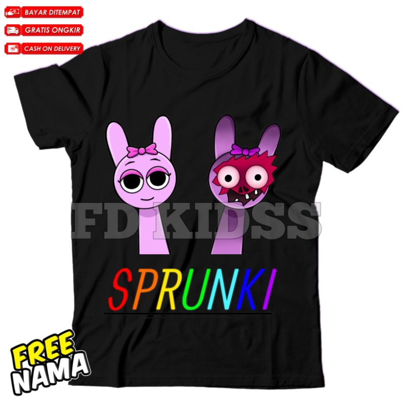 Free NAME CHILDREN'S T-SHIRTS BOYS GIRLS SPRUNKI INCREDIBOX CHILDREN'S ...