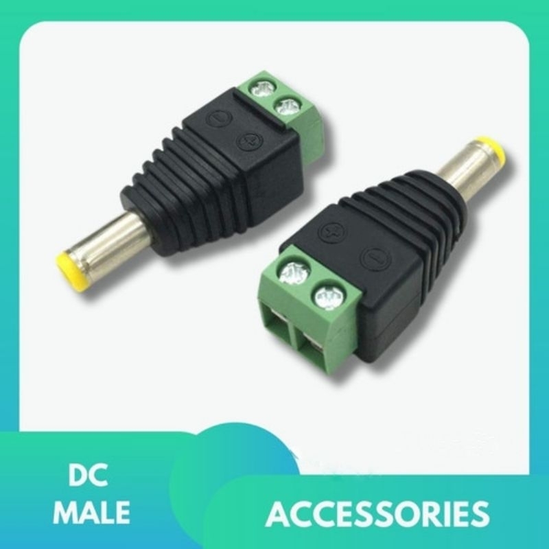 DC Male Jack / CCTV Camera Power Connector Jack | Shopee Malaysia