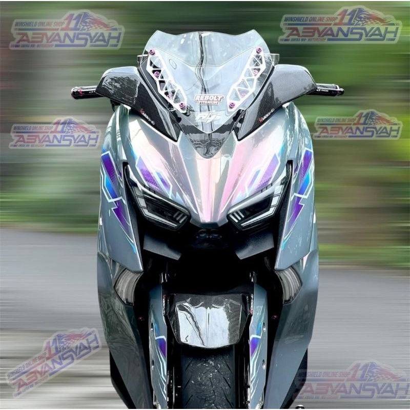 Old European Xmax V5 Visor. Windshield Xmax old Sporty European V5. 4 ...