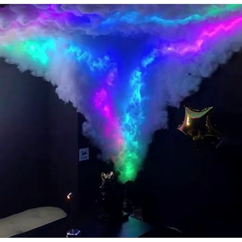 Dacron cloud decoration, full set of LED lights, Regular and Running ...