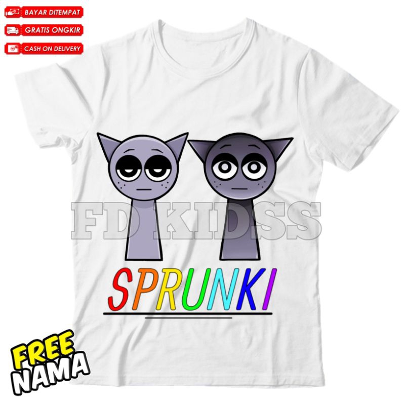 Free NAMA CHILDREN'S T-SHIRTS CHILDREN'S CLOTHING SPRUNKI CHARACTER ...