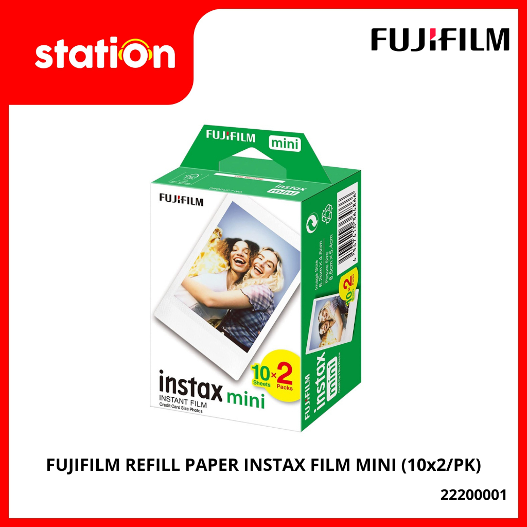 Fujifilm REFILL PAPER INSTAX FILM MINI (10x2/PK) | Shopee Malaysia