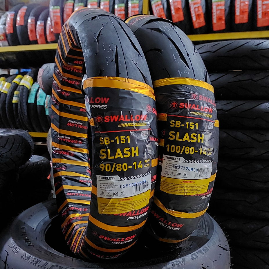 Swallow Slash SB 151 Tire Package 90/80-14 And 100/80-14 Ring 14 90/80 ...