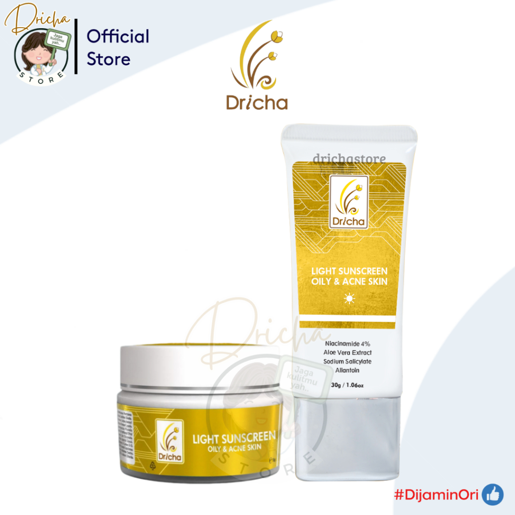 Dricha Light Sunscreen (Oily & Acne Skin) | Shopee Malaysia